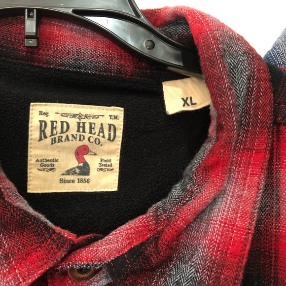 RedHead | Jackets & Coats | Mens Redhead Flannel Shirt Jackets Fleece ...